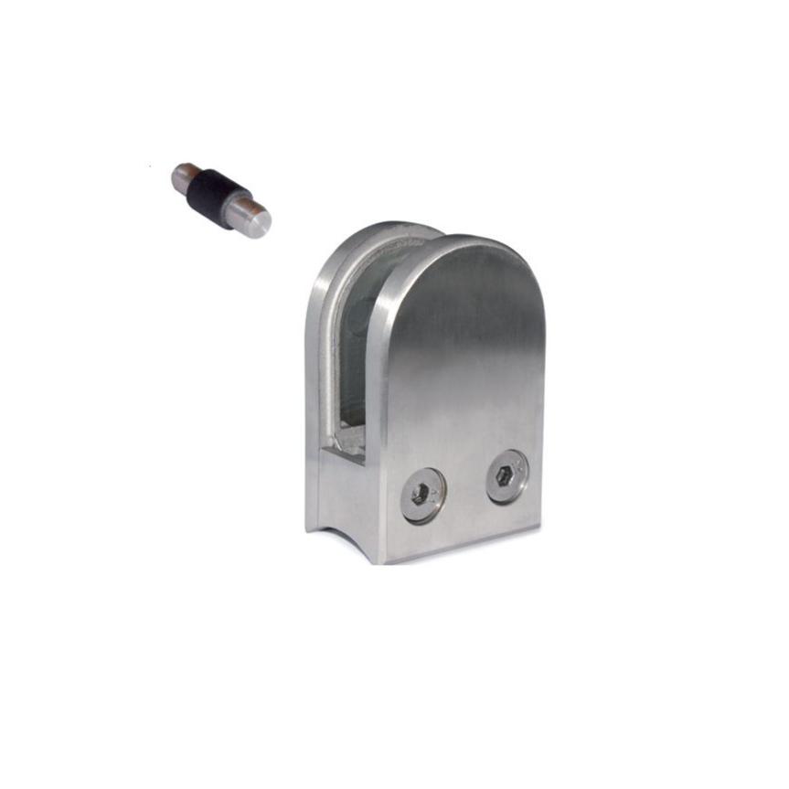 Inox Glass Clamp with Safety Plug – Steel and Pipes Inc.