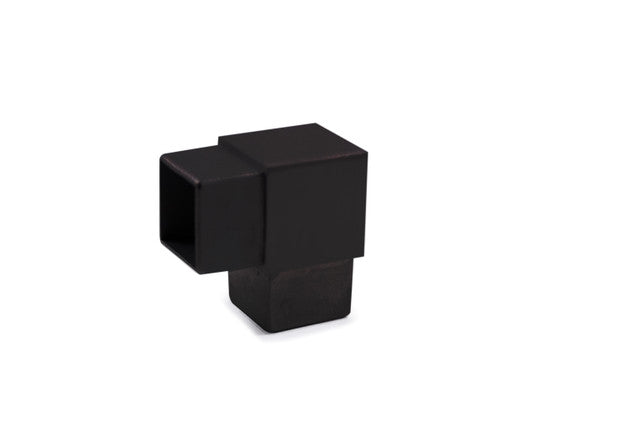 Inox Black Square Hand Rail 90° COnnector – Steel and Pipes Inc.