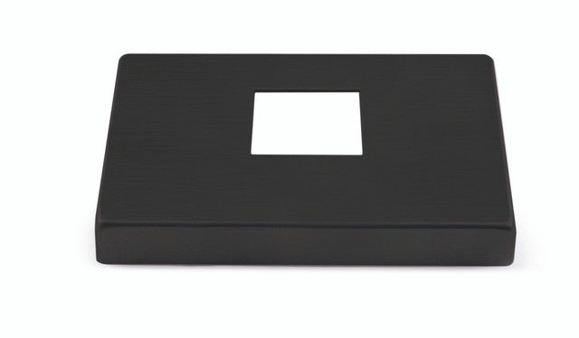 Black Square Post Base Cover – Steel and Pipes Inc.