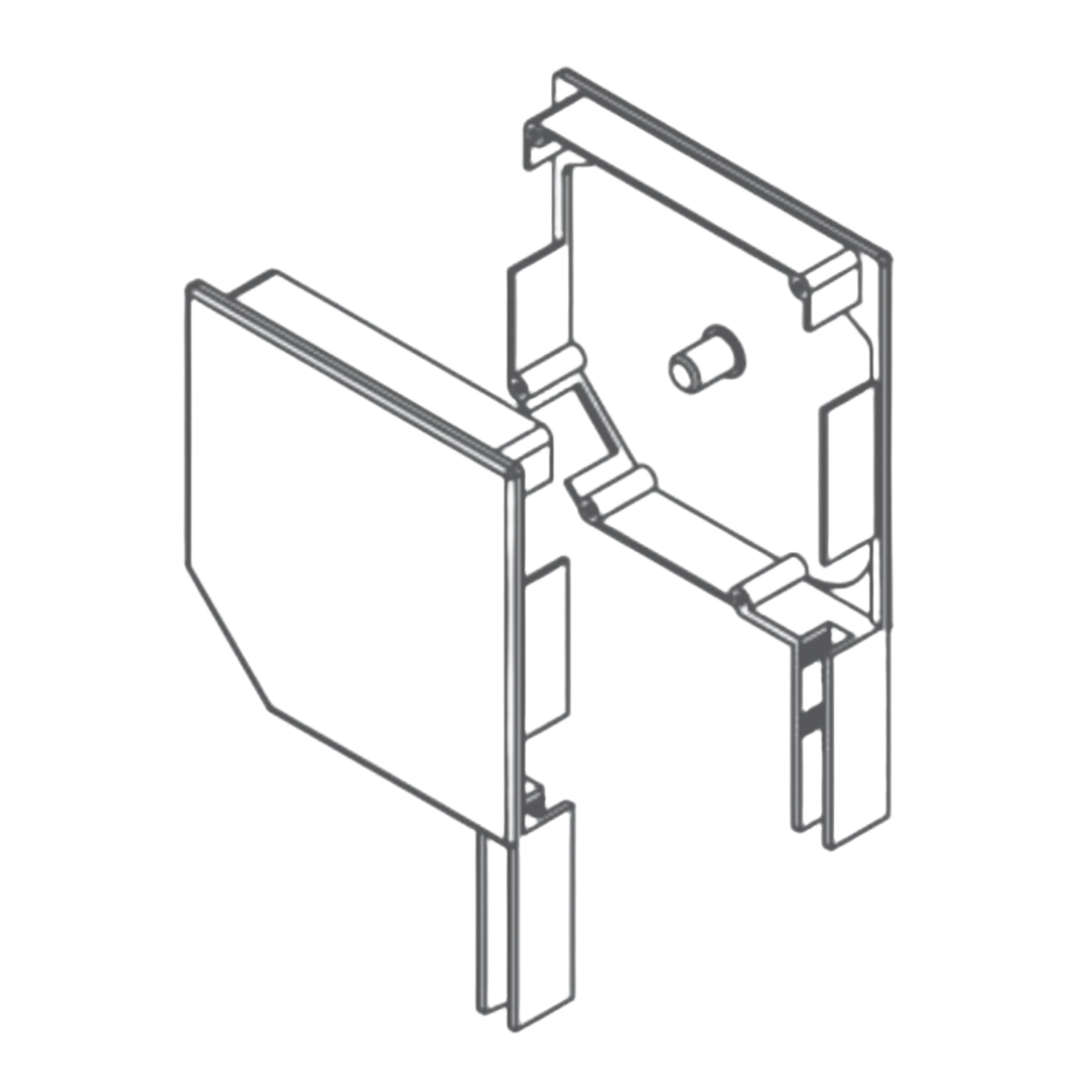 T-205 Aluminum End Cap Set 45° – Steel and Pipes Inc.