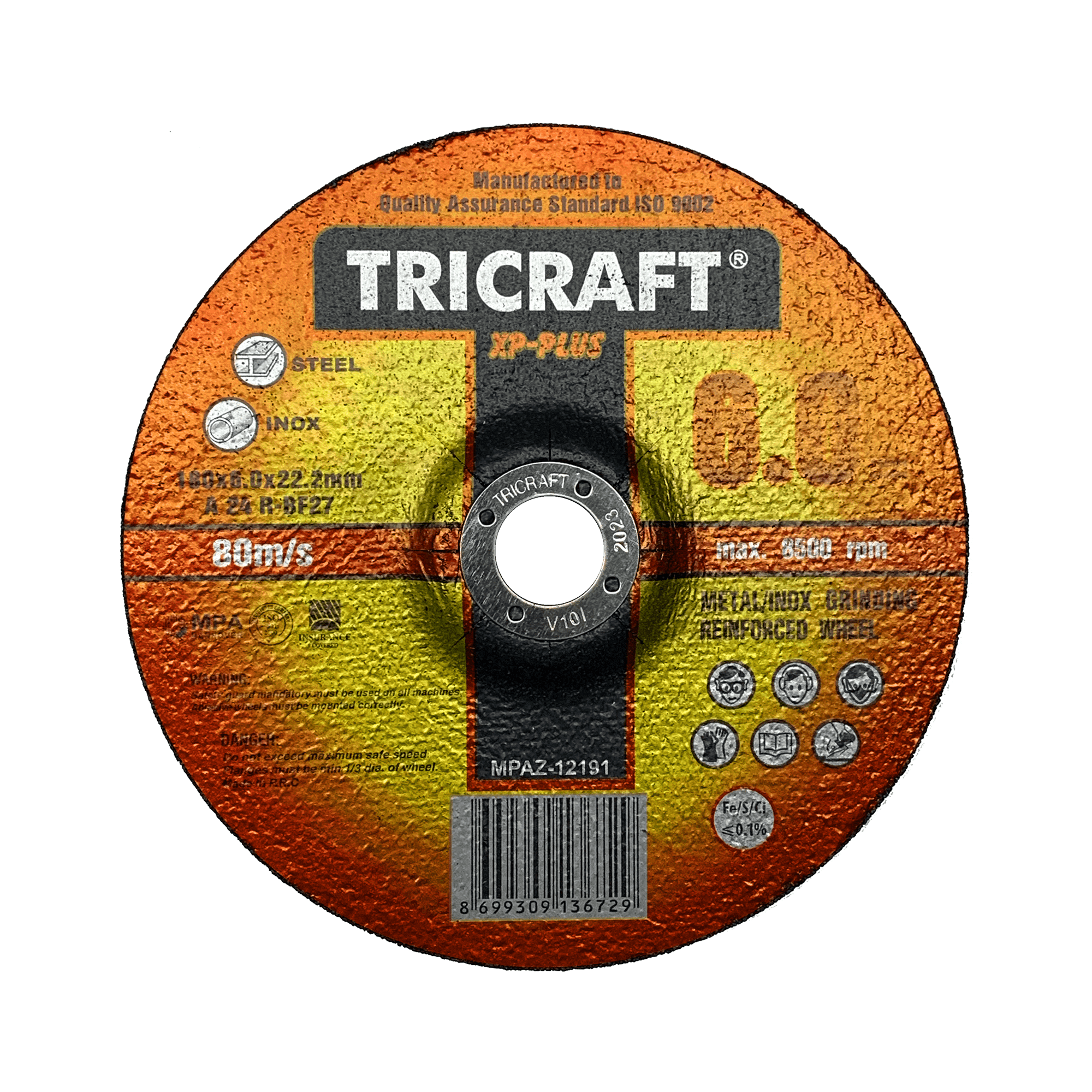 Tricraft Metal/Stainless Grinding Disc – Steel and Pipes Inc.